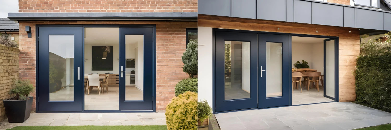 External Blue Doors