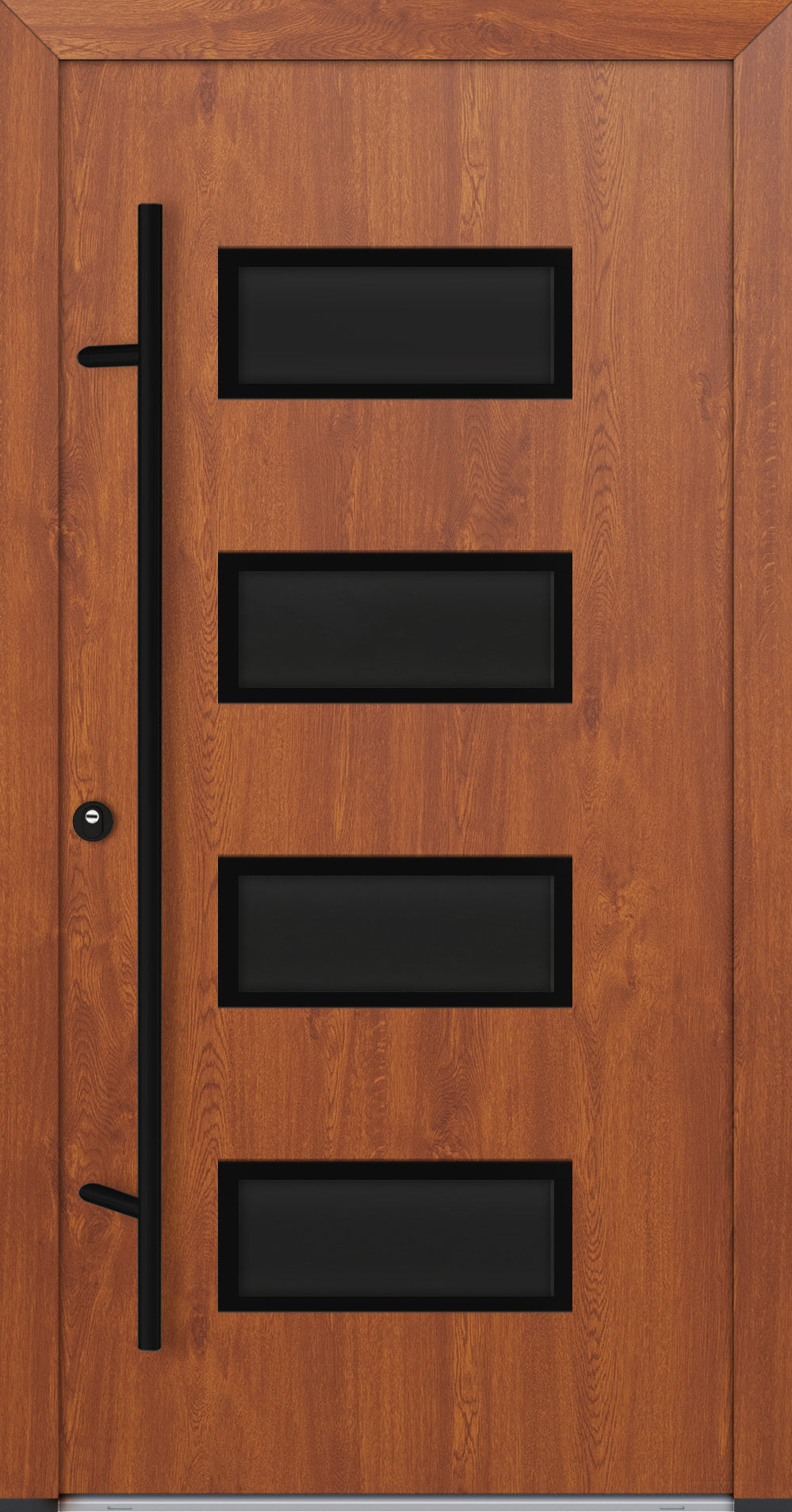 Turenwerke ALU-STEEL DS82 Design 62 Steel Door - Wood Finish Options